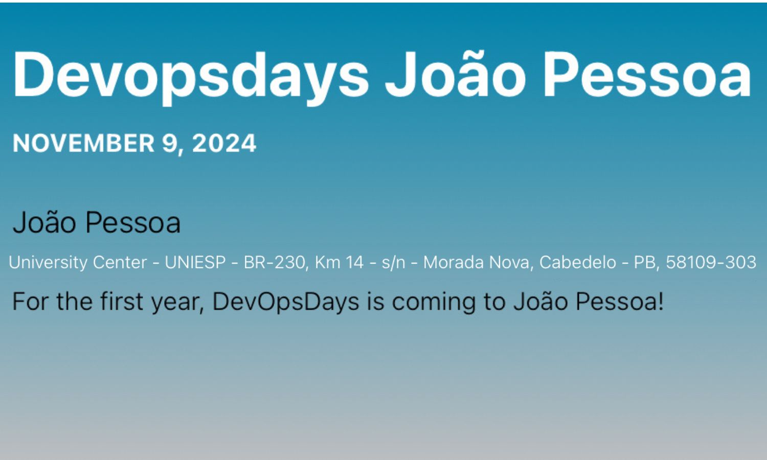 DevOps Days João Pessoa - Agile Gatherings